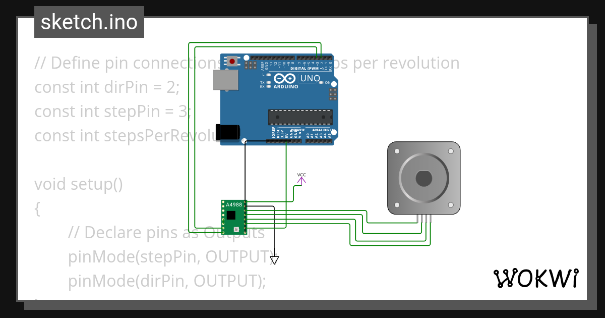 Stepper Wokwi Esp32 Stm32 Arduino Simulator