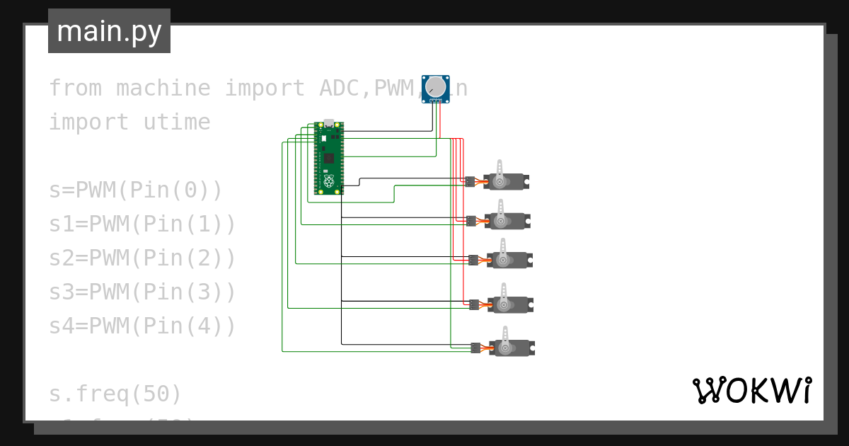 Lectura Potenciómetros Wokwi Esp32 Stm32 Arduino Simulator 4225