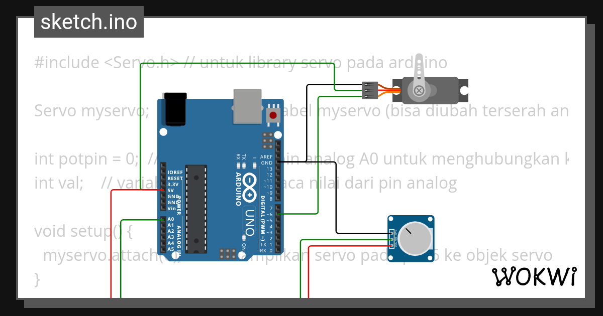 potentiometer - Wokwi ESP32, STM32, Arduino Simulator