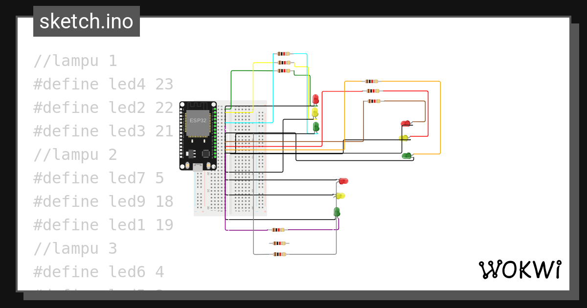 Projek Xtel7akfathaya Pm Lampu Merah Wokwi Esp32 Stm32 Arduino 1813