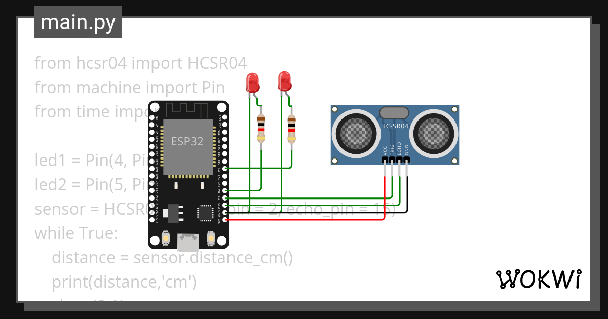 2 - Wokwi ESP32, STM32, Arduino Simulator