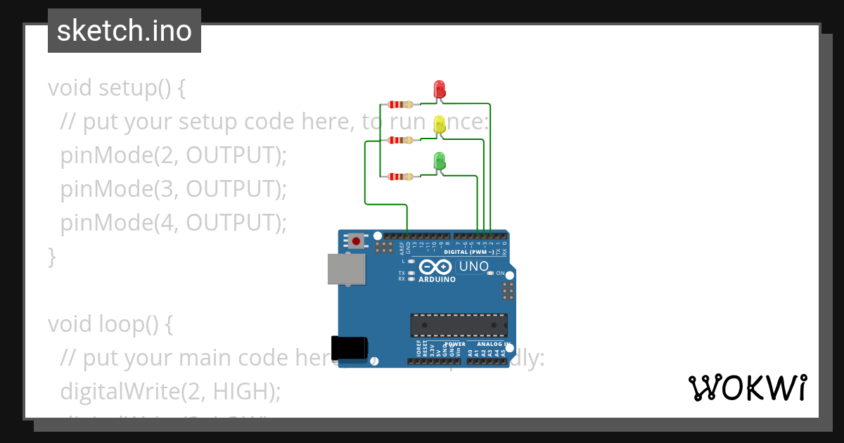 Control Your Traffic Wokwi Esp32 Stm32 Arduino Simulator 8045