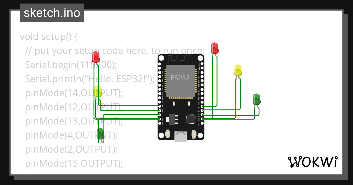 ex3 - Wokwi ESP32, STM32, Arduino Simulator