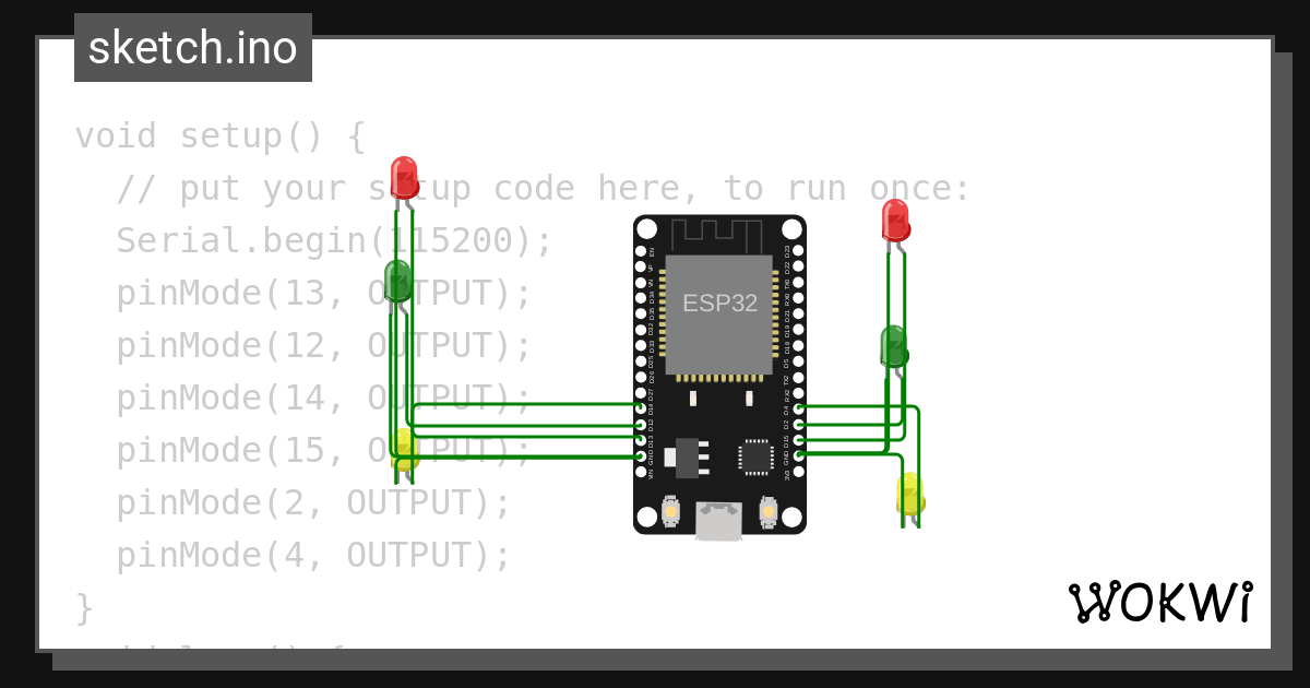 Light2 Wokwi Esp32 Stm32 Arduino Simulator