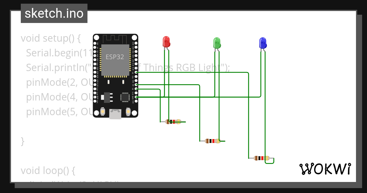 Internet of Things - Wokwi ESP32, STM32, Arduino Simulator
