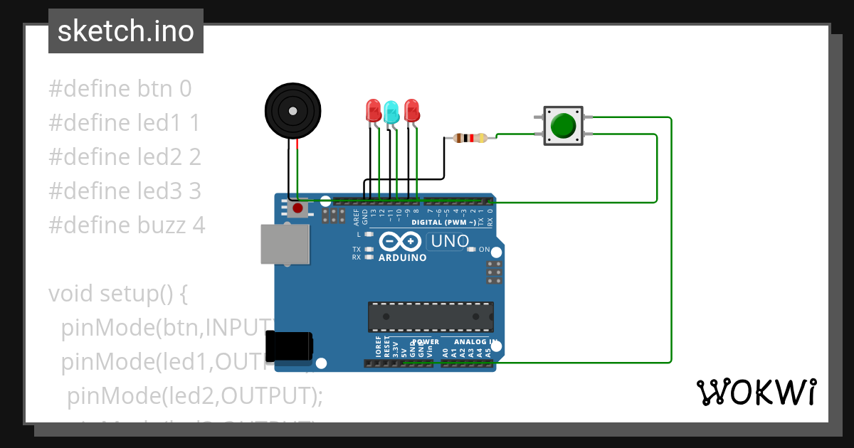 siren practice - Wokwi ESP32, STM32, Arduino Simulator