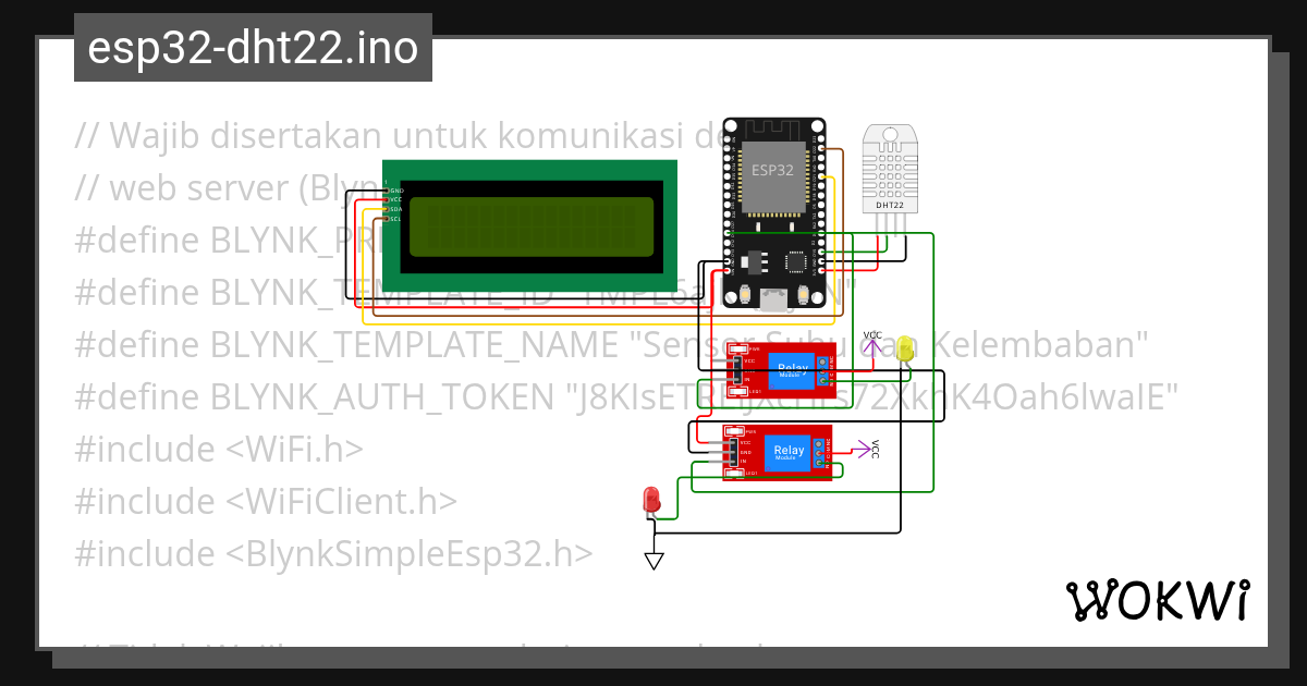 Sensor Suhu & Kelembaban BlynkYeremia - Wokwi ESP32, STM32, Arduino Simulator