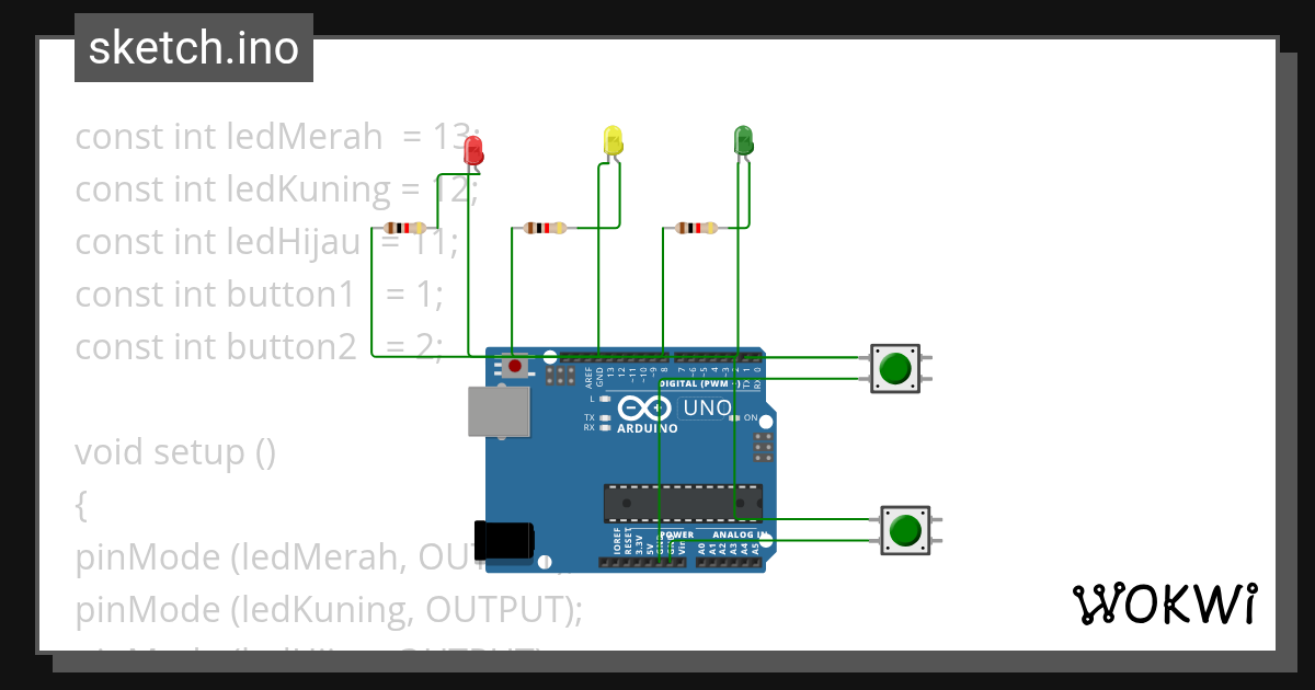 PRE tugas 1 - Wokwi ESP32, STM32, Arduino Simulator
