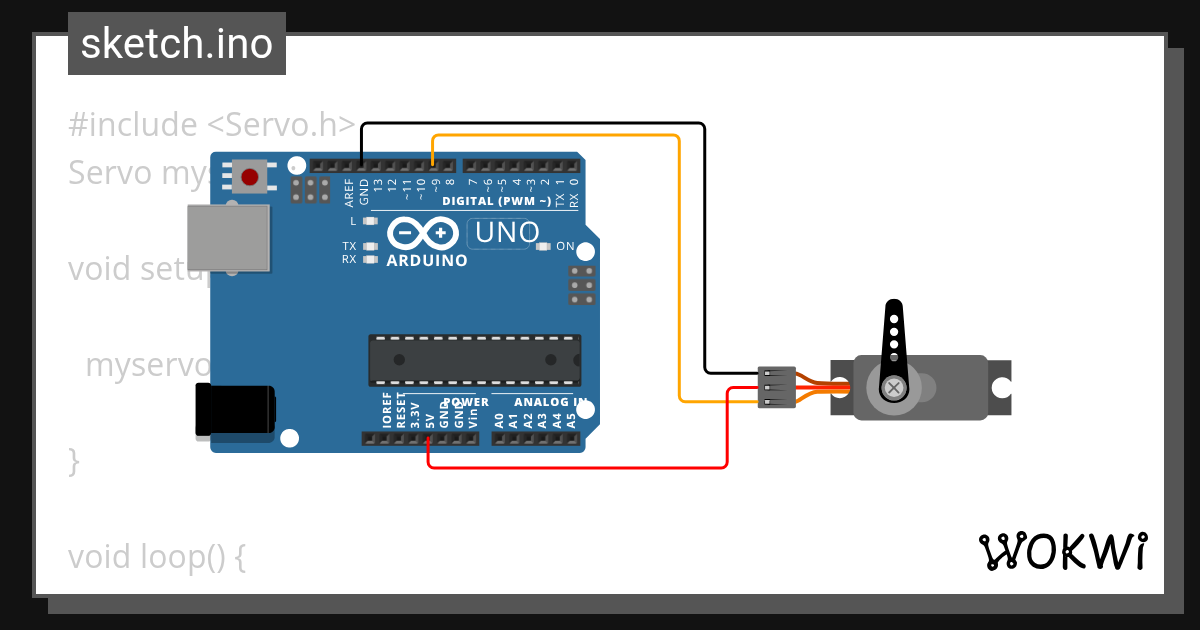 Servo Meter Wokwi Esp32 Stm32 Arduino Simulator 