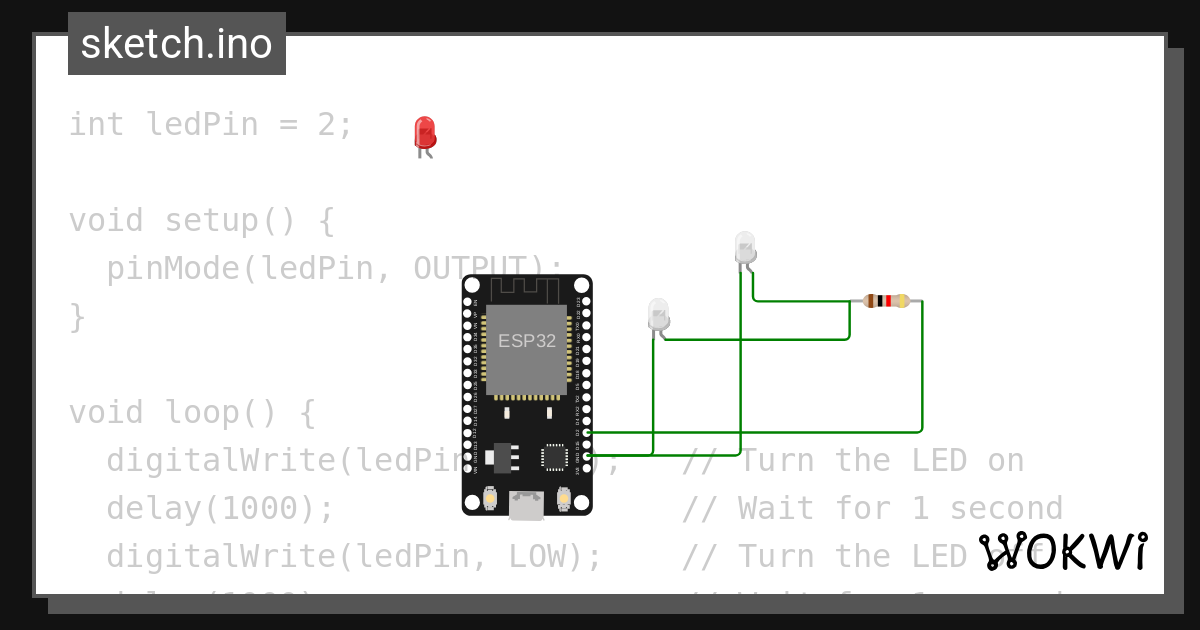 第一個作業 Wokwi Esp32 Stm32 Arduino Simulator 1696