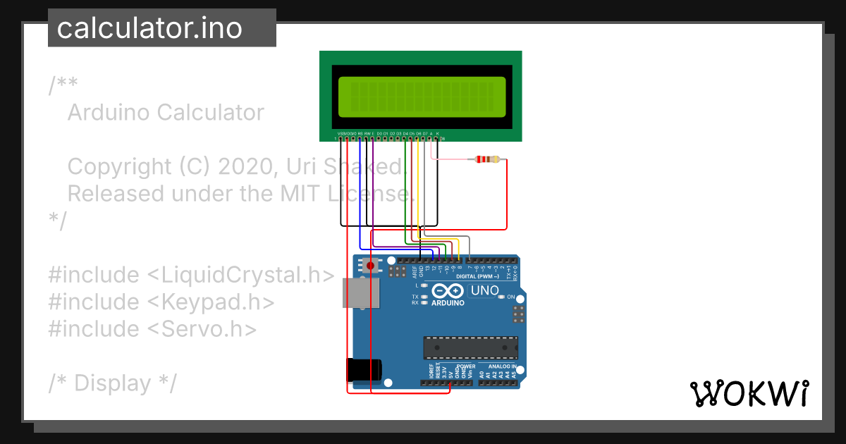 calculator.ino Copy - Wokwi ESP32, STM32, Arduino Simulator