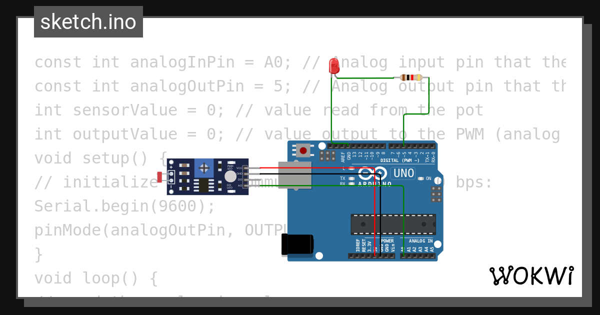 Photoresistor And Led Wokwi Esp32 Stm32 Arduino Simulator 1402