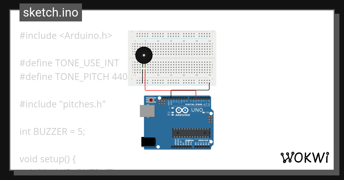 Arduino Pinball Music Copy - Wokwi ESP32, STM32, Arduino Simulator