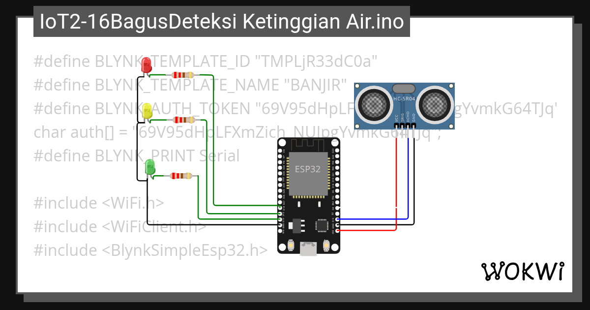 IoT2-16BagusDeteksi Ketinggian Air.ino Copy - Wokwi ESP32, STM32, Arduino Simulator