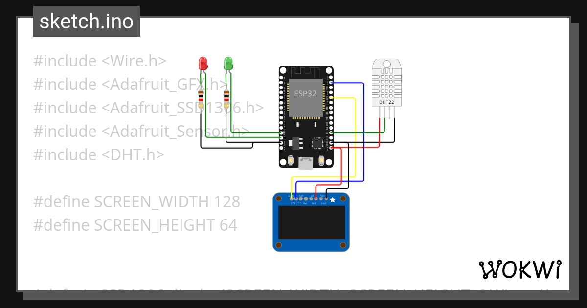 IoT2_11201051 with LED Display - Wokwi ESP32, STM32, Arduino Simulator