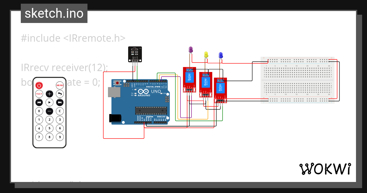 relay - Wokwi ESP32, STM32, Arduino Simulator