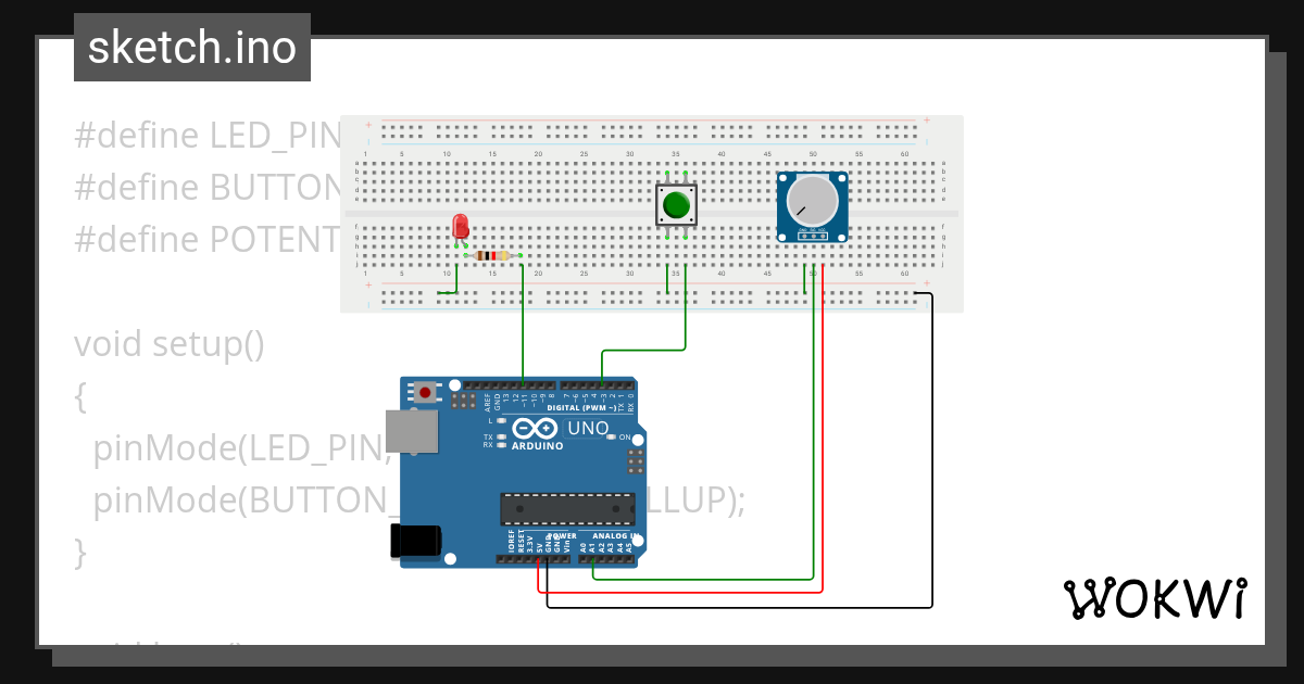 Potentiometer Ledbutton Wokwi Esp32 Stm32 Arduino Simulator 7398