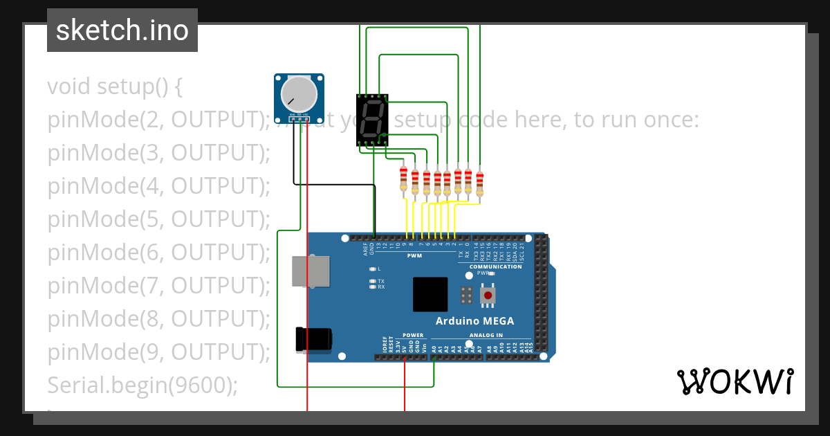 seven sigment display - Wokwi ESP32, STM32, Arduino Simulator seven sigment display - Wokwi ESP32, STM32, Arduino Simulator