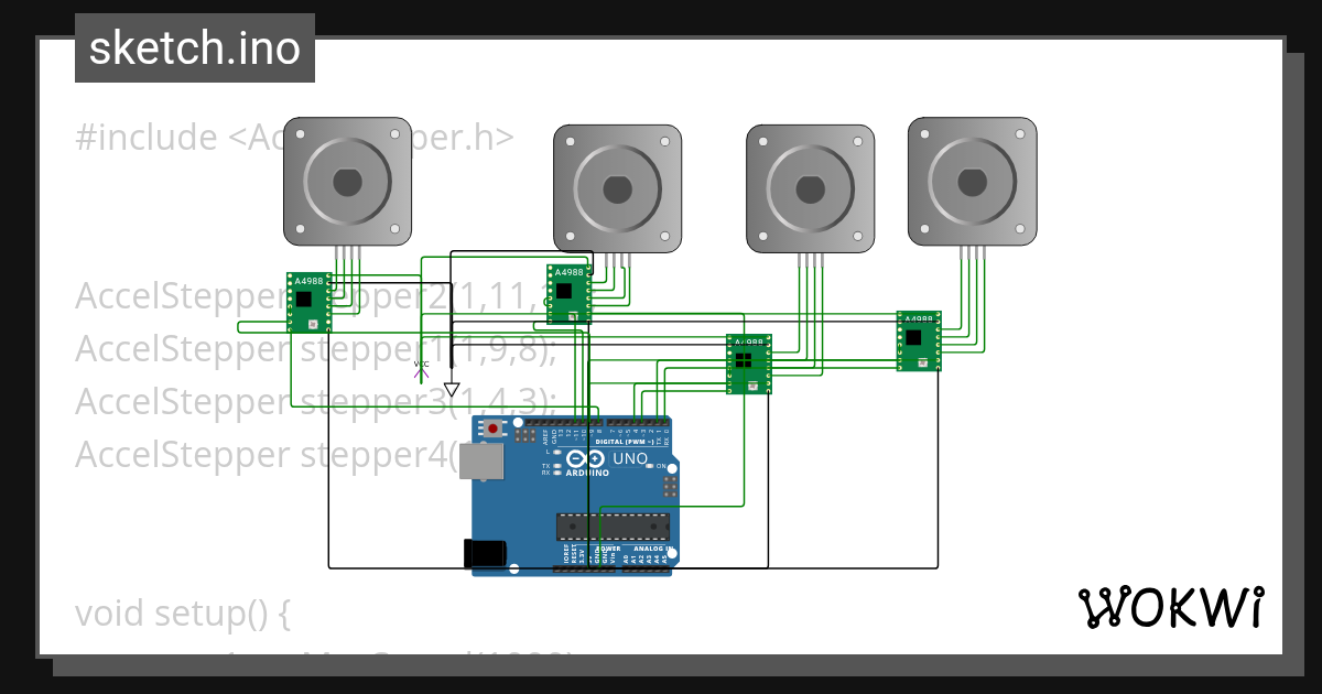 stepper - Wokwi ESP32, STM32, Arduino Simulator