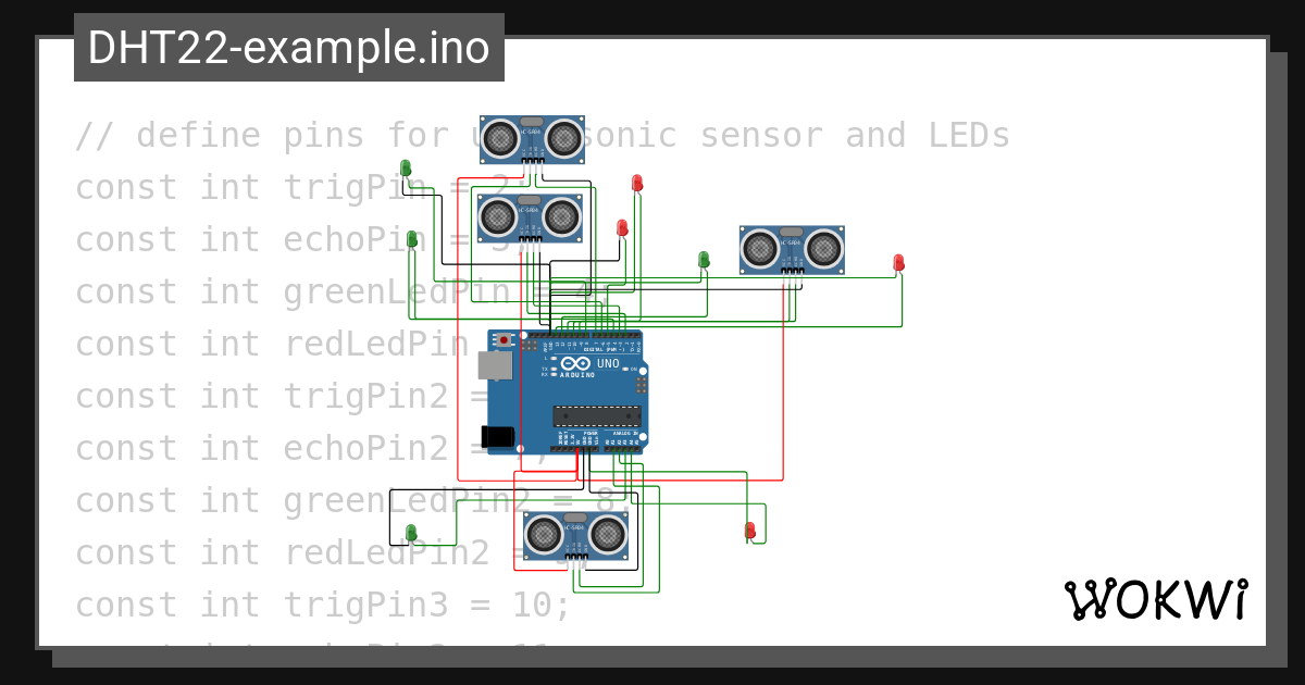 Ultraschall V6 Wokwi Esp32 Stm32 Arduino Simulator