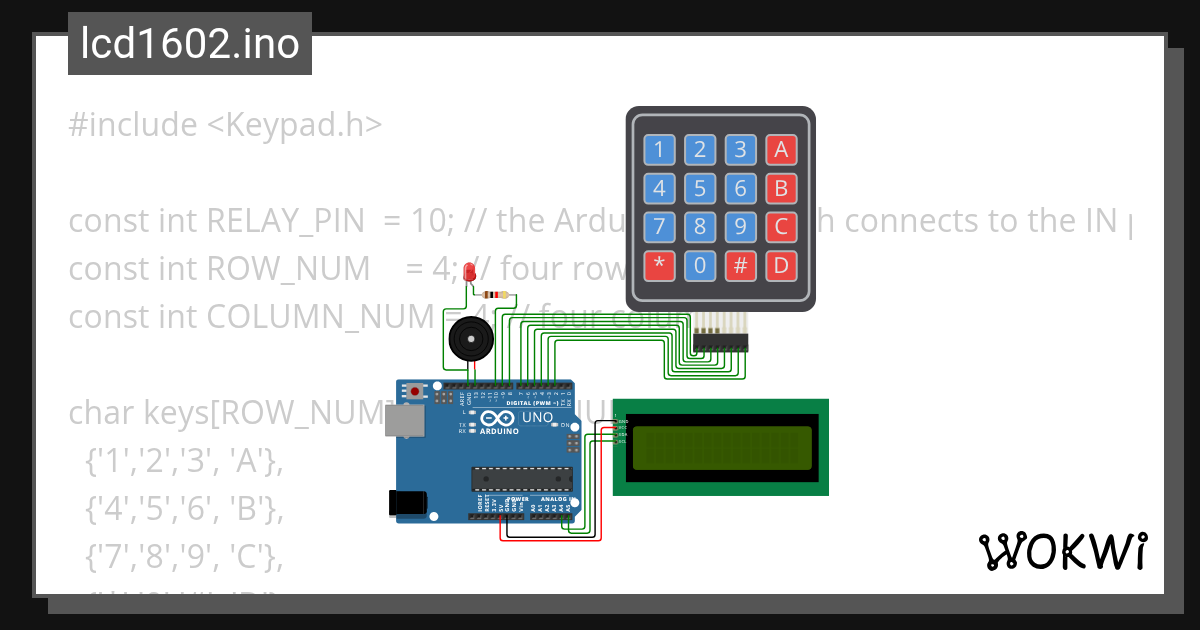 door lock wo LCD - Wokwi ESP32, STM32, Arduino Simulator