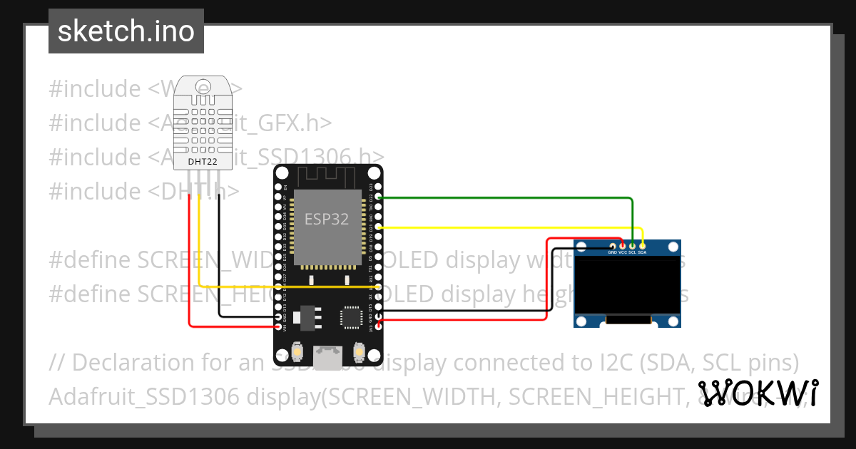 Practica Oled Dht22 Wokwi Esp32 Stm32 Arduino Simulator 8961
