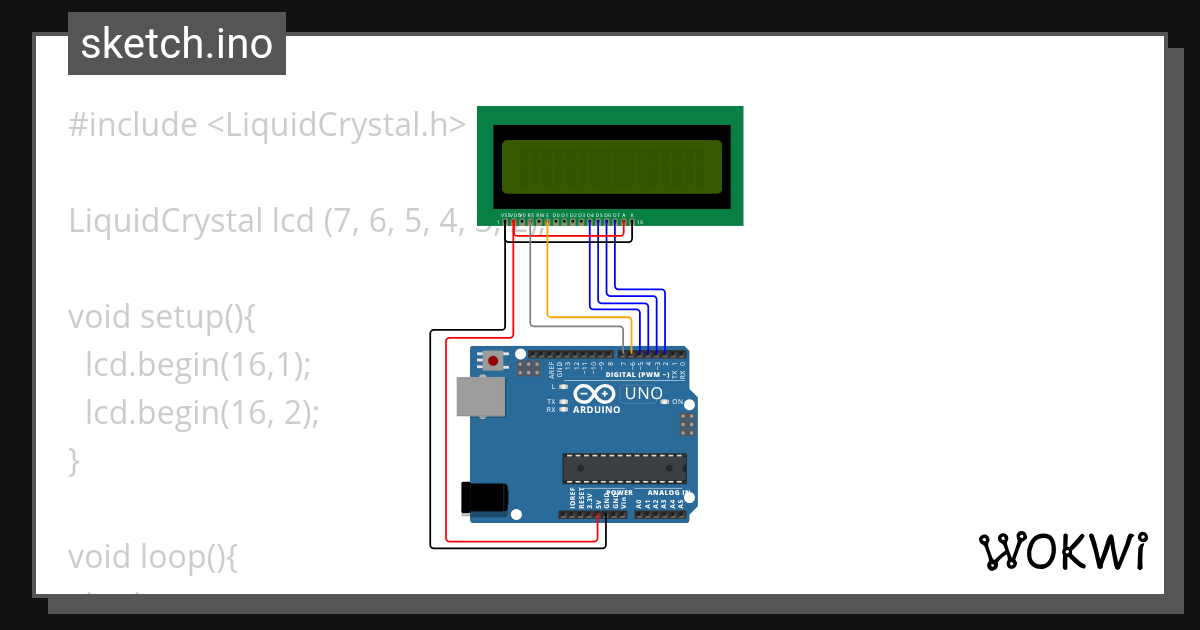 Praktikum LCD adel - Wokwi ESP32, STM32, Arduino Simulator Praktikum LCD adel - Wokwi ESP32, STM32, Arduino Simulator