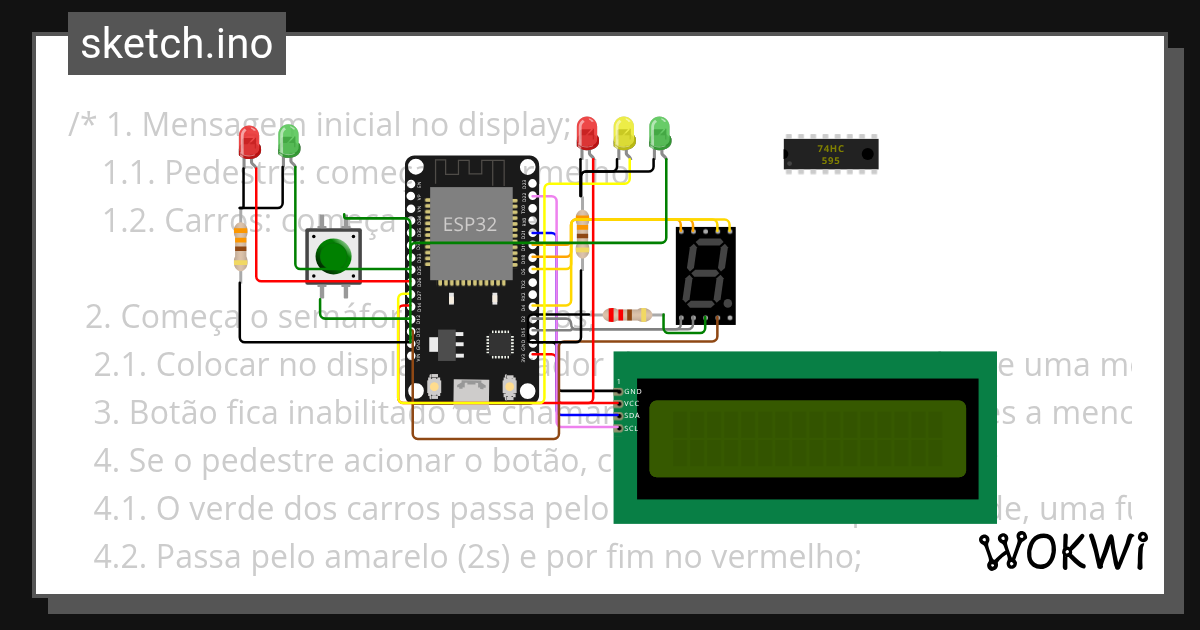 Projetinho P1 Wokwi Esp32 Stm32 Arduino Simulator 4423