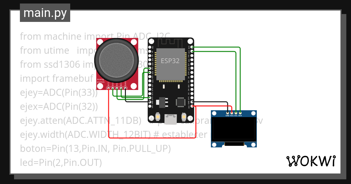Joystick - Wokwi ESP32, STM32, Arduino Simulator