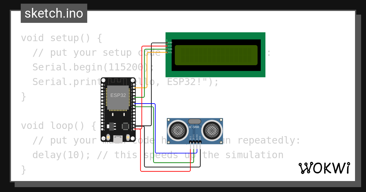 Penggaris elektronik - Wokwi ESP32, STM32, Arduino Simulator Penggaris elektronik - Wokwi ESP32, STM32, Arduino Simulator