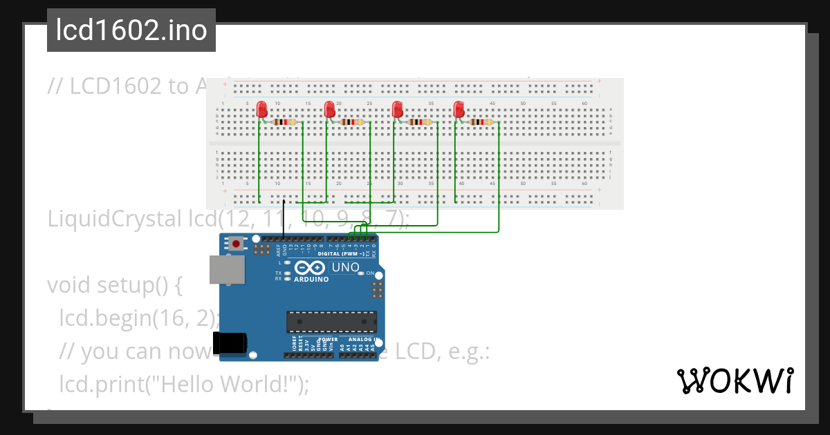 lcd1602.ino Copy - Wokwi ESP32, STM32, Arduino Simulator lcd1602.ino Copy - Wokwi ESP32, STM32, Arduino Simulator
