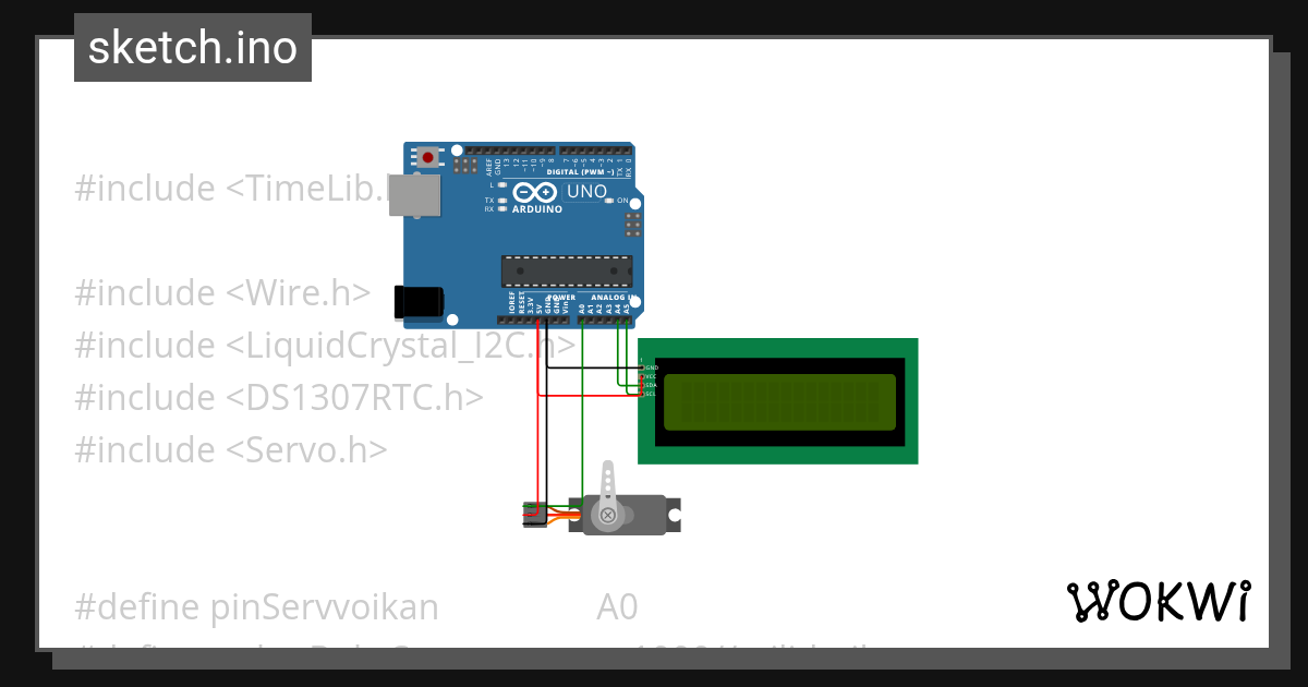 Rangkaian Makanan Otomatis Wokwi Arduino And Esp32 Simulator
