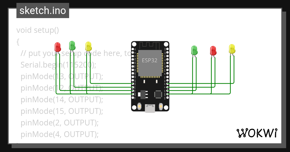 k3 - Wokwi ESP32, STM32, Arduino Simulator