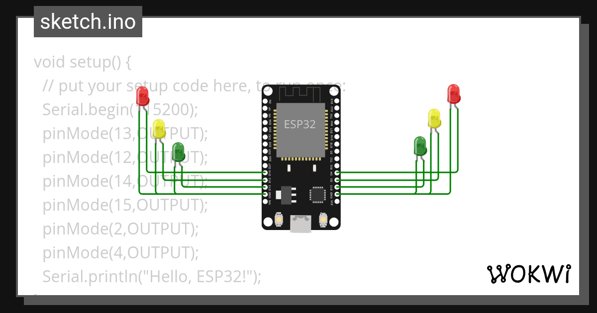 anu....exp:3 - Wokwi ESP32, STM32, Arduino Simulator