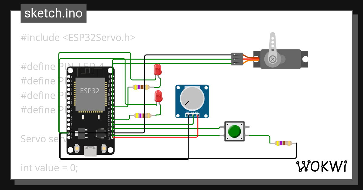 Servo Belajar Wokwi Esp32 Stm32 Arduino Simulator 4228