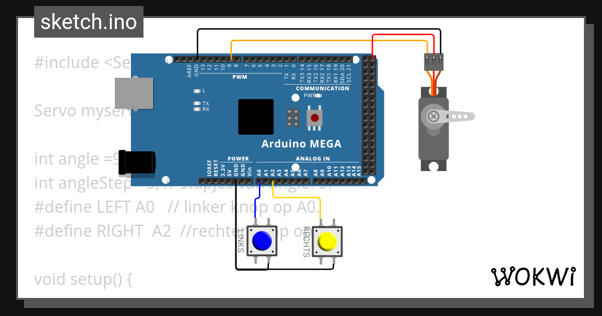 Servo Button Wokwi Esp32 Stm32 Arduino Simulator