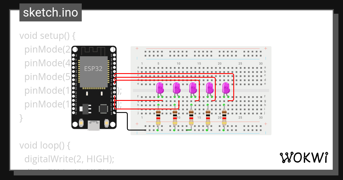 leds - Wokwi ESP32, STM32, Arduino Simulator leds - Wokwi ESP32, STM32, Arduino Simulator