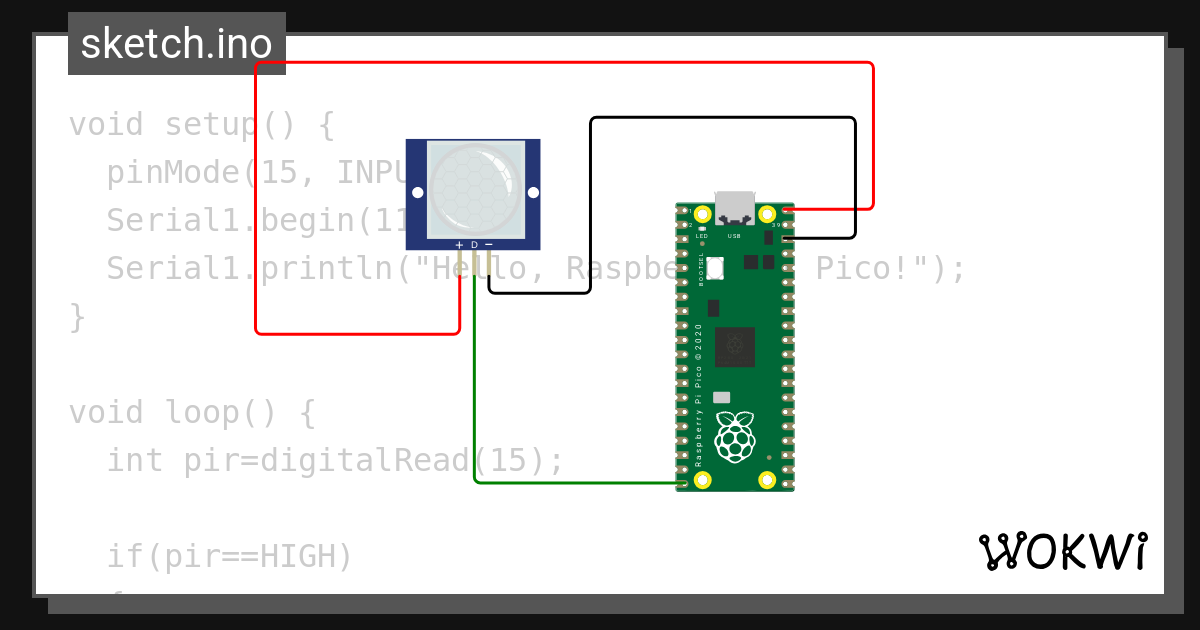 Pir Sensor Copy Wokwi Esp32 Stm32 Arduino Simulator 0757