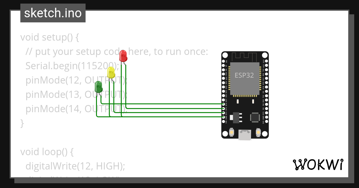 activity 2 - Wokwi ESP32, STM32, Arduino Simulator
