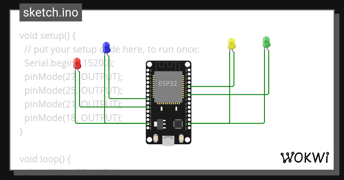 Activity 2 - Wokwi ESP32, STM32, Arduino Simulator