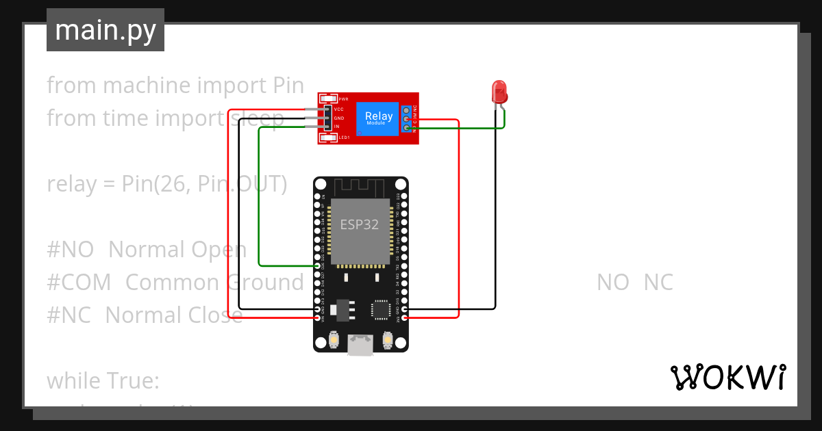 Relay Wokwi Esp32 Stm32 Arduino Simulator
