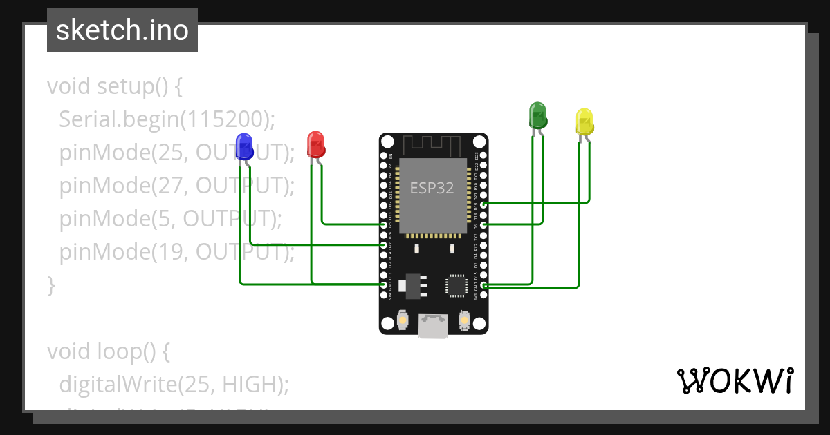 Day 1 activity 3 - Wokwi ESP32, STM32, Arduino Simulator