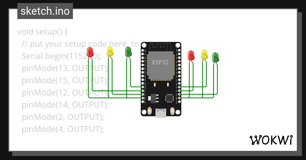 ARUN activity 1 - Wokwi ESP32, STM32, Arduino Simulator