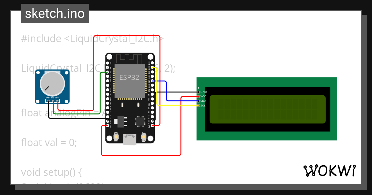 esp32 AD - Wokwi ESP32, STM32, Arduino Simulator