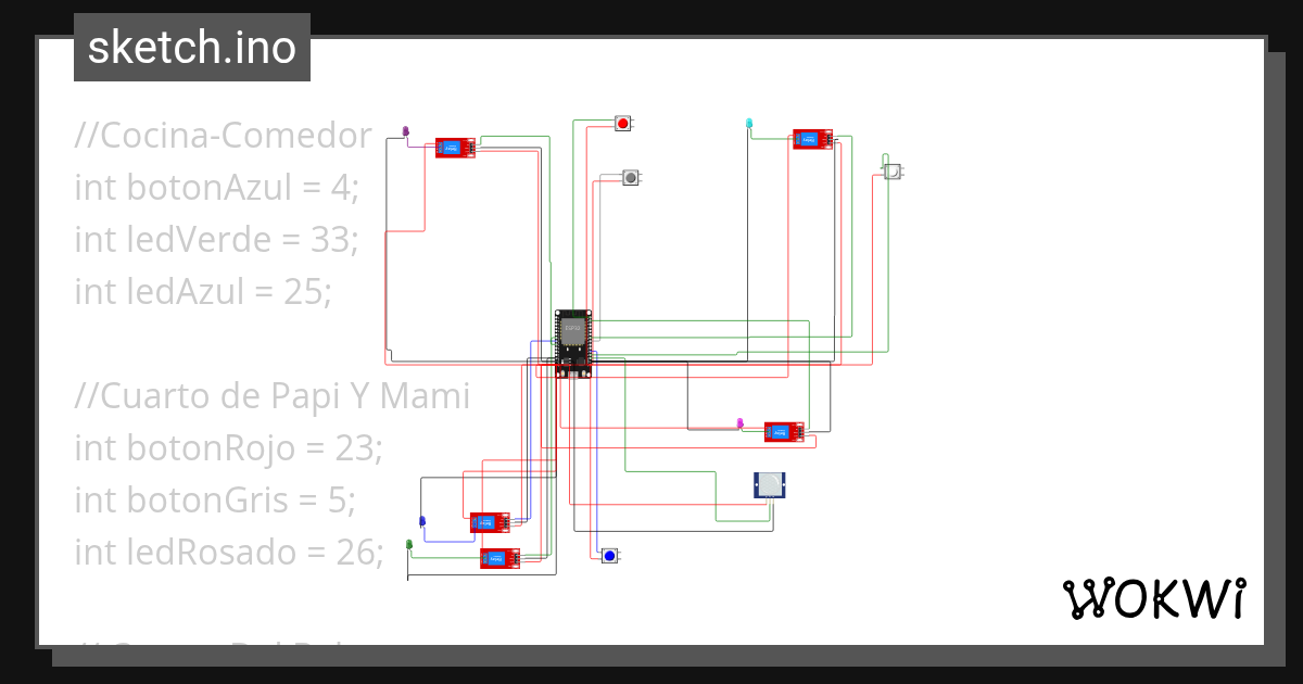 Practica 24 Examen - Wokwi ESP32, STM32, Arduino Simulator