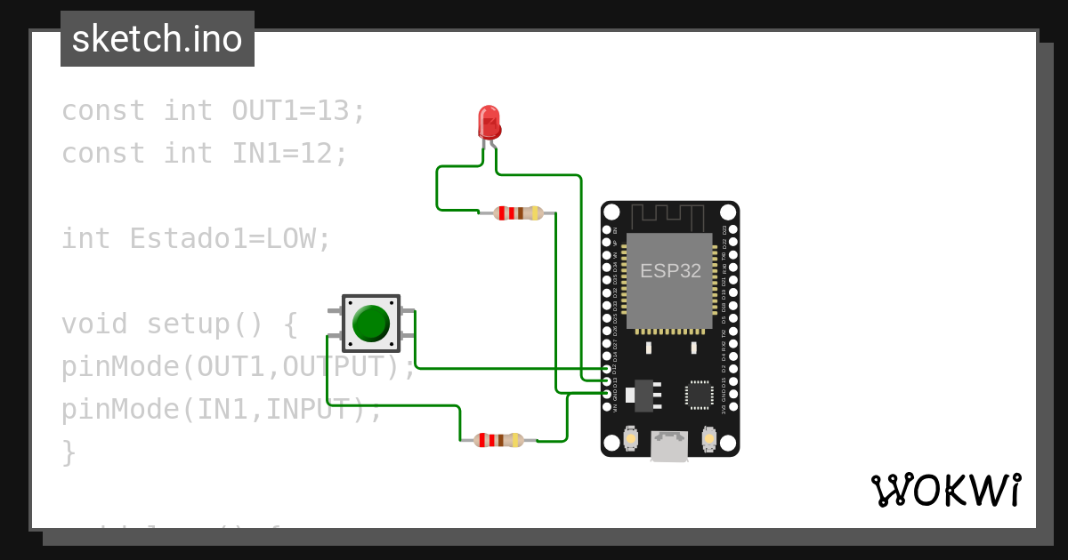 Ejercicio 2 Esp32 Wokwi Esp32 Stm32 Arduino Simulator 8479