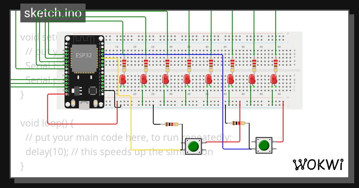 potenciometro entrada analogica - Wokwi ESP32, STM32, Arduino Simulator