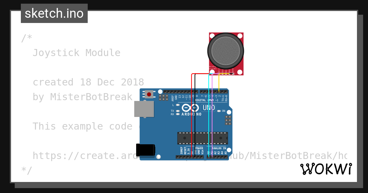 Joystick Wokwi Esp32 Stm32 Arduino Simulator 3774