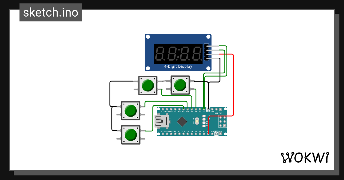 Tm1637but Wokwi Esp32 Stm32 Arduino Simulator 7141