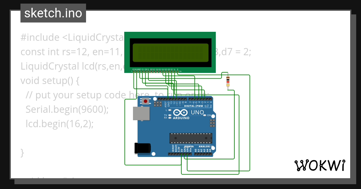 lcd - Wokwi ESP32, STM32, Arduino Simulator